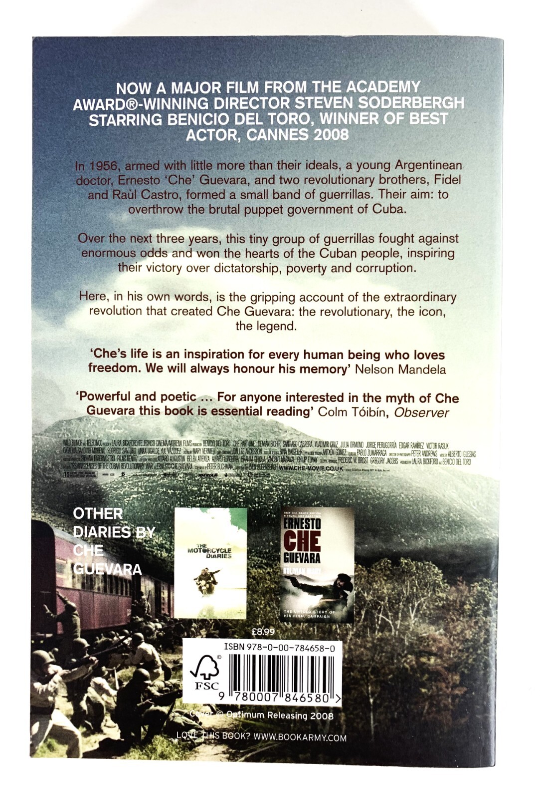 The Motorcycle Diaries Book Ernesto "che" Guevara ISBN 97800078465 for ...