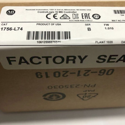 New Allen Bradley 1756-L74 Set B ControlLogix Logix 16mb Controller ...