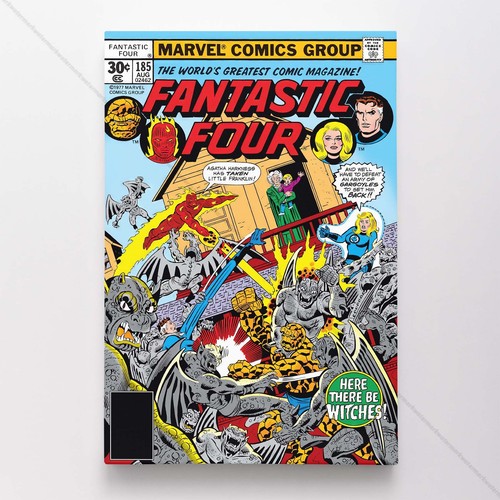 Fantastic Four #185 Poster Canvas F4 Marvel Comic Book Art Print | eBay