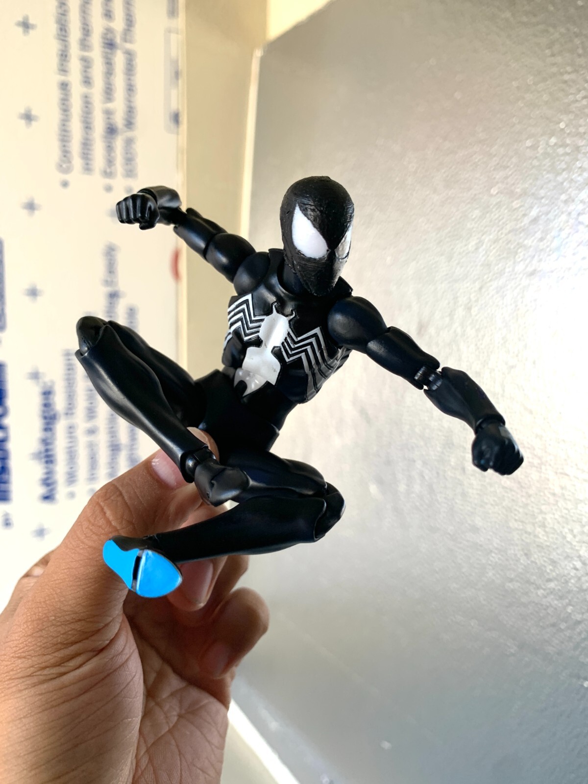 Black Suit Ps5 Spider-Man 2 Head 1/12 for Action Figure Marvel Legend ...