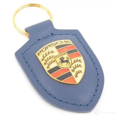 Genuine Porsche Accessories Crested Keyring Dark Blue Keytag ...