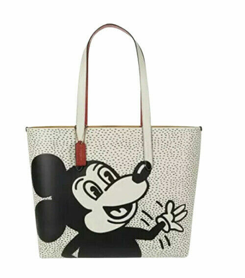 Coach C0895 B4HA Disney Mickey Mouse X Keith Haring Leather Tote ...