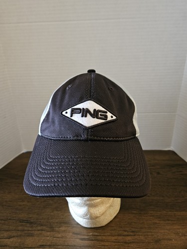 PING Golf Hat Flexfit S-M Gray/Black Fitted Cap Sensorcool Polyester | eBay