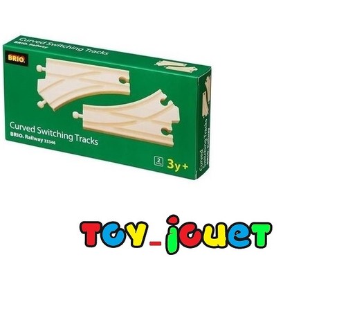 TRAIN BRIO 33346 BOITE NEUVE DE RAILS Aiguillages courbes - 144 mm | eBay