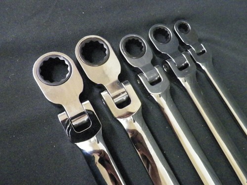 Snap-on Tools USA Metric 5pc Double Flex Ratcheting Wrench Set XFRM705 ...