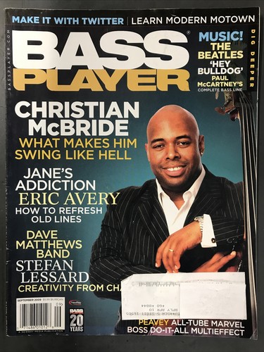 BASS PLAYER MAGAZINE-SEPTEMBER 2009-CHRISTIAN MCBRIDE-ERIC AVERY-STEFAN ...