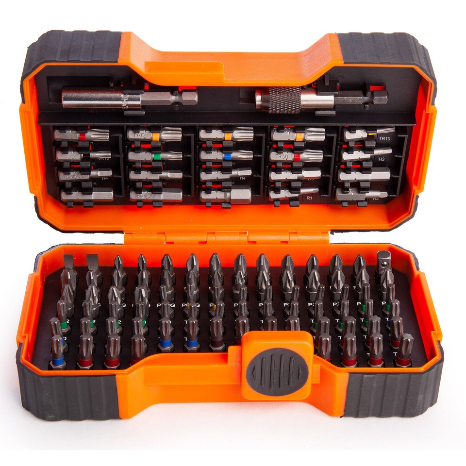 Bahco Assorted Screwdriver Bit Set with 2 Bit Holders 100 Piece 59/S100BC | eBay UK