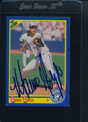1990 Score #610 Goose Gozzo Blue Jays Signed Auto *30833 | eBay