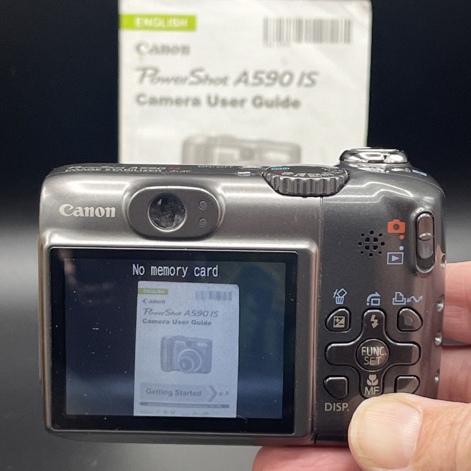 Canon PowerShot A590 IS 8MP 4x Optical Zoom IS Camera w/ Box Manual ...