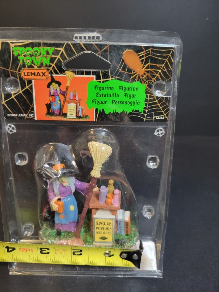 Lemax Spooky Town Halloween Village Spells, Potions & More 42213 Black ...