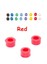 100pcs Red Color Small Type Dental Silicone Instrument Color Code Rings ...