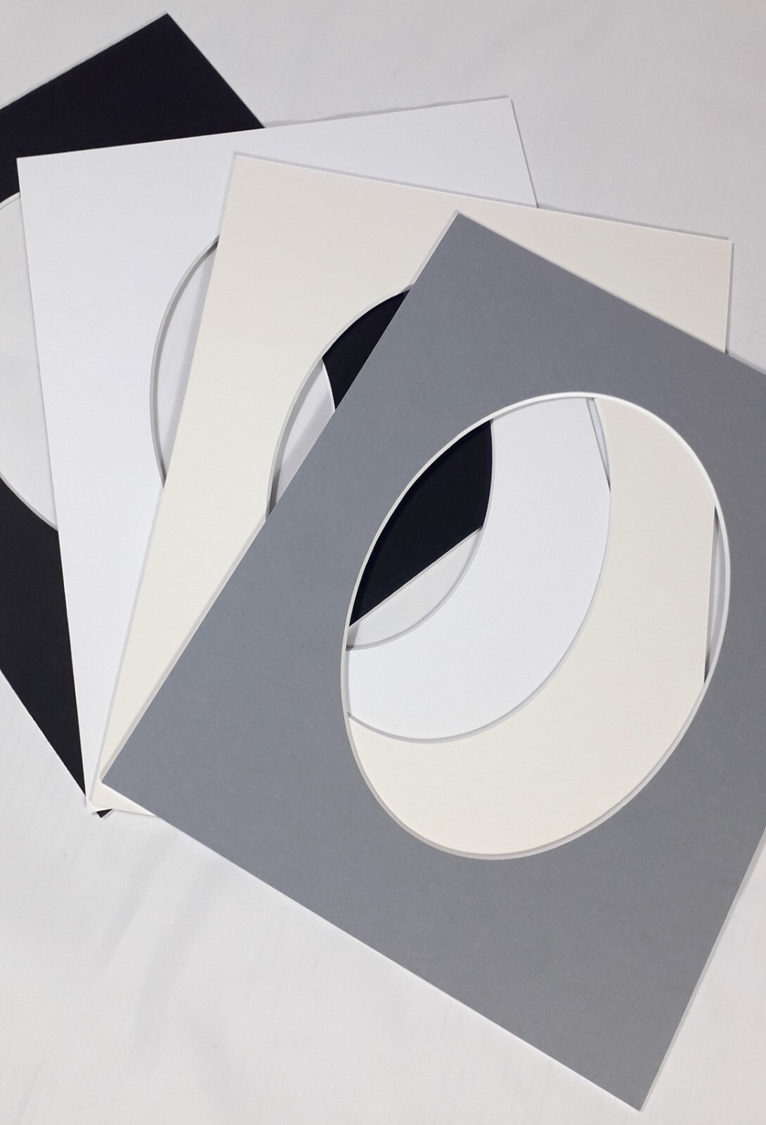 Oval Mount For Picture Photo, Bevel Edged Aperture Any Design or Size ...