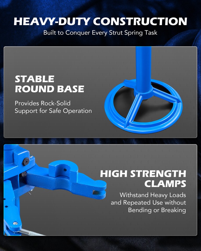 OMT Strut Spring Compressor Heavy Duty Coil Spring Press Tool Hand ...