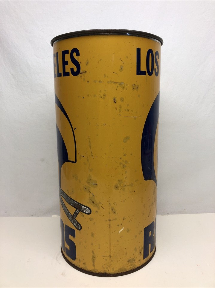 Los Angeles Rams NFL Football Metal Trash Garbage can vintage 1970’s | eBay