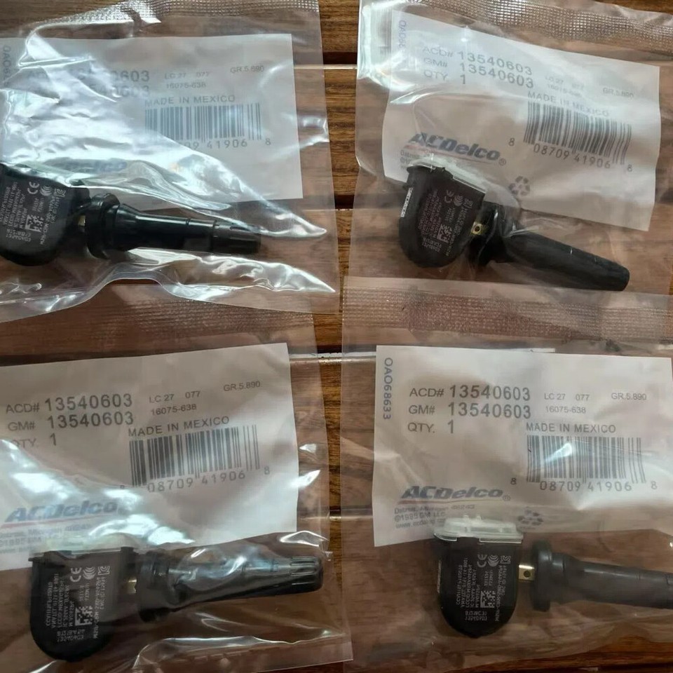 4Pcs Genuine 13540603 OEM TPMS Tire Pressure Sensor for GMC Chevy Buick ...