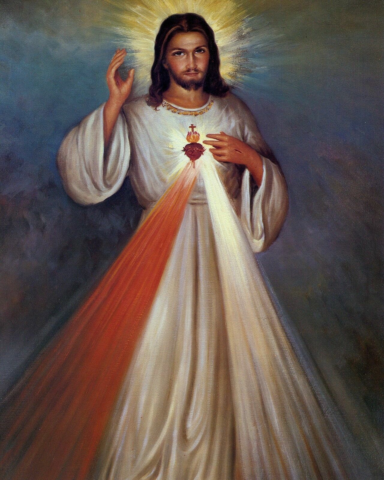 Catholic print picture DIVINE MERCY 8" x 10" ready to be framed ...