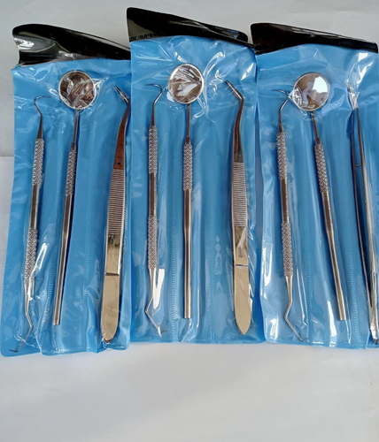 9 Pcs Basic Dental Instruments Set Mirror Explorer College plier German ...