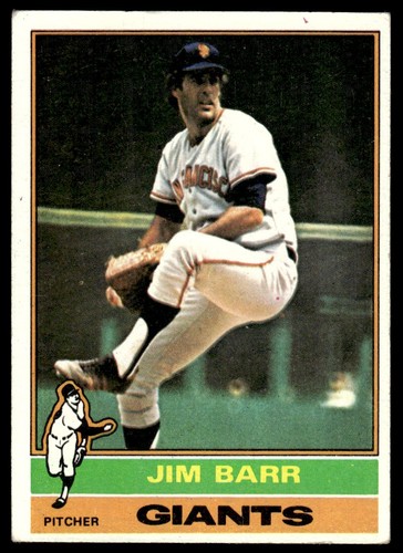 1976 Topps Jim Barr San Francisco Giants #308 | eBay