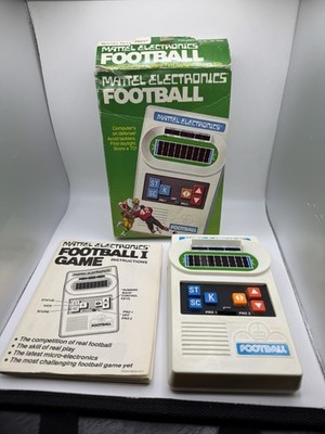 Vintage MATTEL Football Electronic Handheld video game in Box 1977 | eBay
