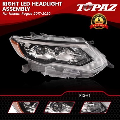 RH Passenger Side LED Headlight Assembly For Nissan Rogue 2017-2020 ...
