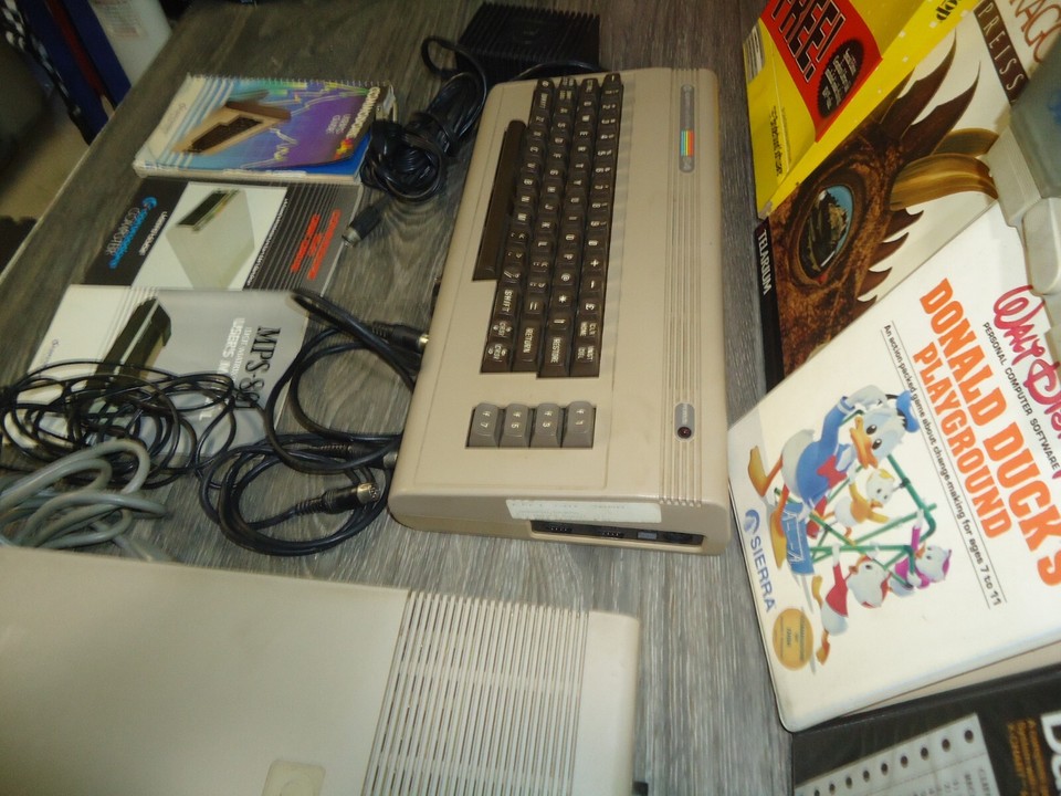 vintage original Commodore 64 computer games lot disc printer ++ | eBay