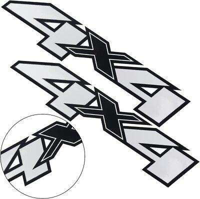 2Pc 4x4 Decals Stickers Emblem for 07-13 1500 2500 HD F Series Truck ...