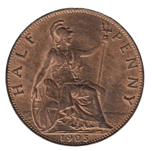1905 British Edward VII Half Penny Coin 1+B | eBay UK