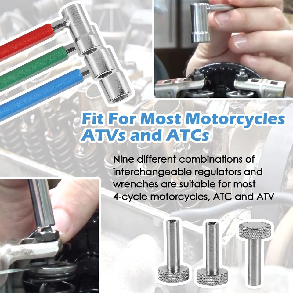 Valve Tappet Adjusting Wrench Tool Kit For Most Motorcycles ATVs & Small Engine | eBay