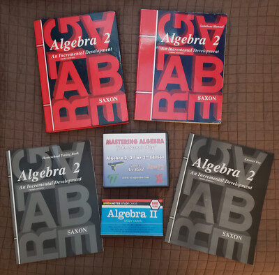 Saxon Math Algebra 2 (3rd edition) Set-Textbook, Solutions Manual ...
