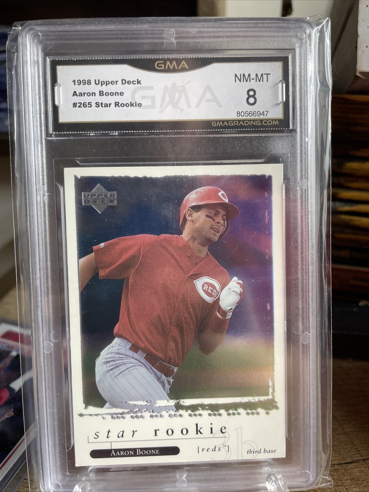 GMA 8 AARON BOONE ROOKIE CARD Reds Baseball STAR RC Upper Deck NEW YORK ...