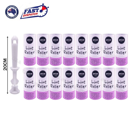 120x Lint Roller 20cm Refills Sticky Remover Pet Dog Hair Clothes Dust ...