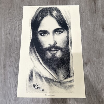 Jesus Christ The Masterpiece 1984 Bette Myers Lithograph 17" X 11" | eBay