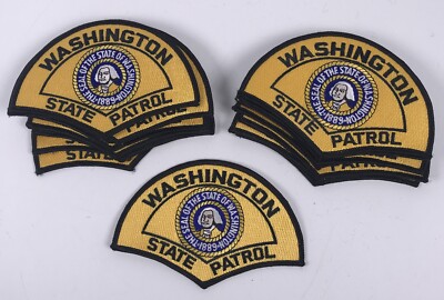 20 Washington WA State Patrol Police Patch 1889 The Seal Of The State ...