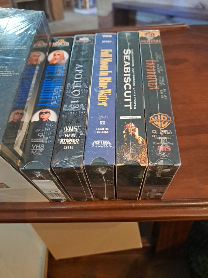 Big Lot Of Sealed VHS Tapes. John Wayne, Clint Eastwood, Tom Hanks ...
