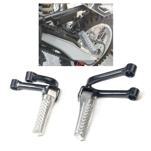 1 Pair Motorcycle Side Stand Set Rear Passenger Foot Pegs Pedal Bracket ...