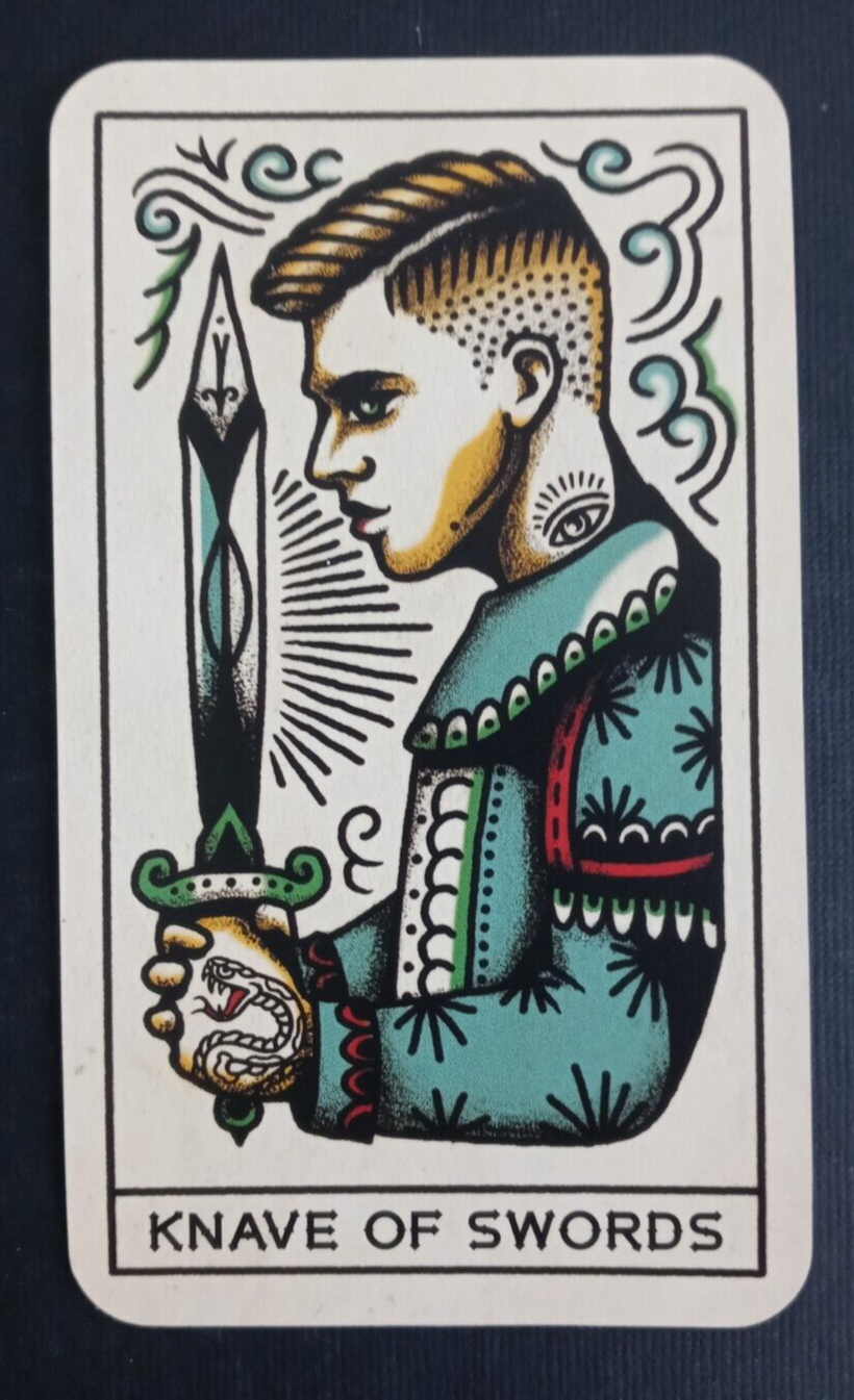 2018 Ink & Intuition Tattoo Tarot Card Knave Of Swords | eBay