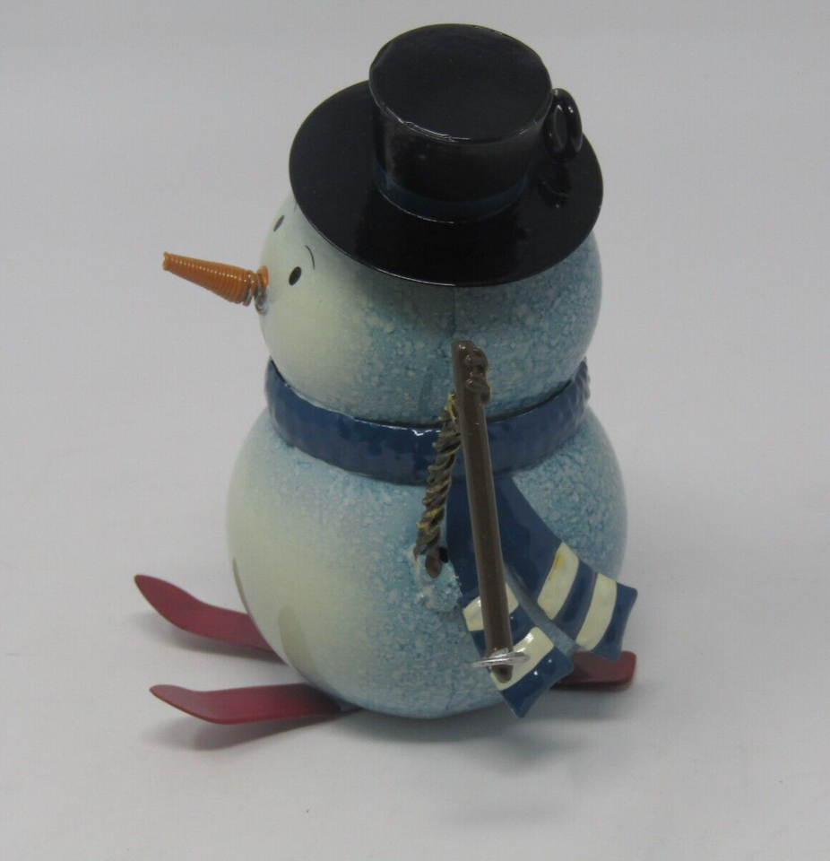 Metal Art Work Top Hat Snowman Coil Wire Bolts Screws Handpainted Steam ...