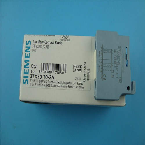 10PCS NEW SIEMENS 3TX3010-2A 3TX30102A Auxiliary Contacts 1NO SPOT ...