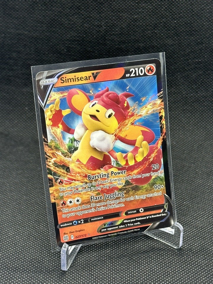 Pokemon TCG - Simisear V 027/172 | eBay