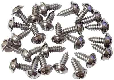GM Truck Chrome Wheel Well Trim Molding Screws- #8 x 7/16" Flat Top ...