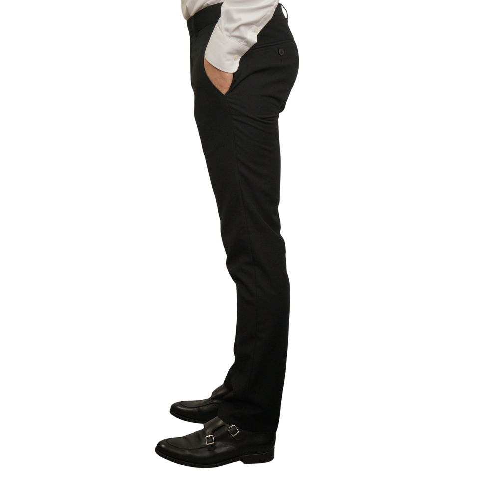 Men Dressmann Suit Canvas Black Slim Fit Lined EU50R UK/US40R W34 L34 ...