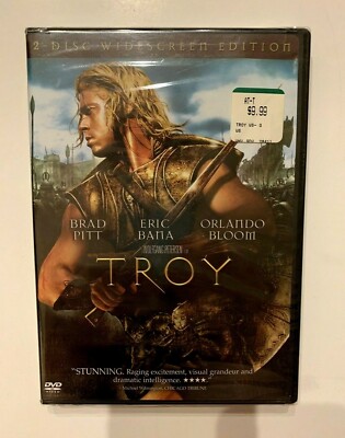 Troy DVD New & Sealed 2 Disc Widescreen Edition Brad Pitt Action ...