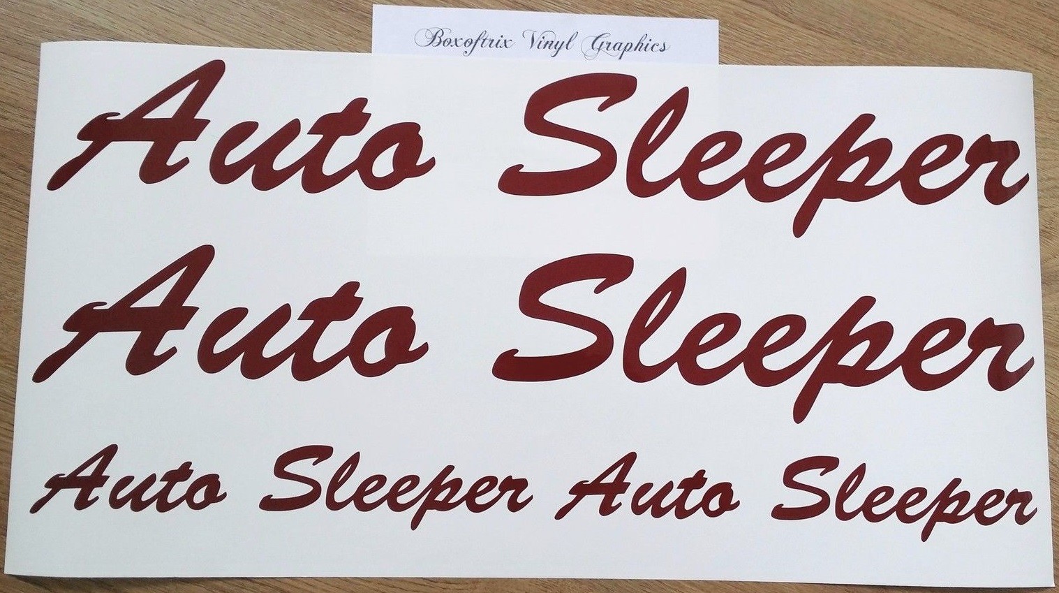 Auto Sleeper Motorhome Decals Stickers Choice Sizes/Colours - 4 Piece ...