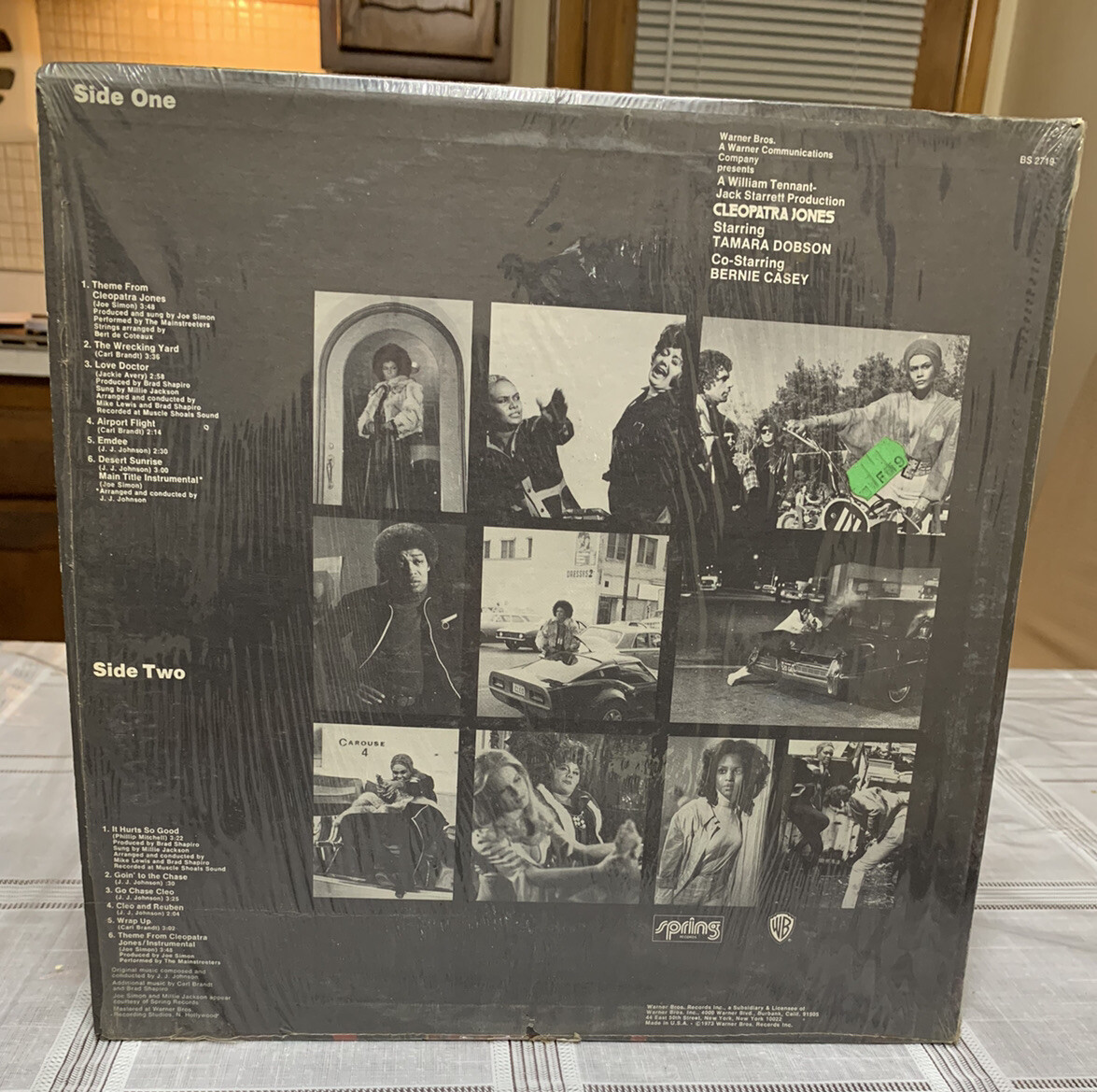 Cleopatra Jones Original Soundtrack From The Motion Picture Vinyl ...