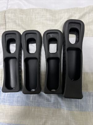 Black Wii Remote Controller Silicone Skin Cases Bundle | eBay