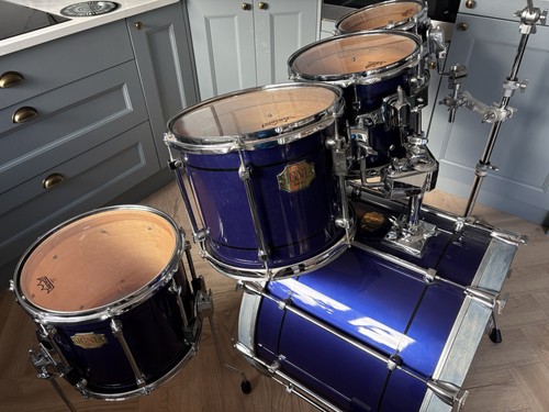 Premier Signia Drum Kit in Sapphire Blue - Circa 1990's Top of the ...