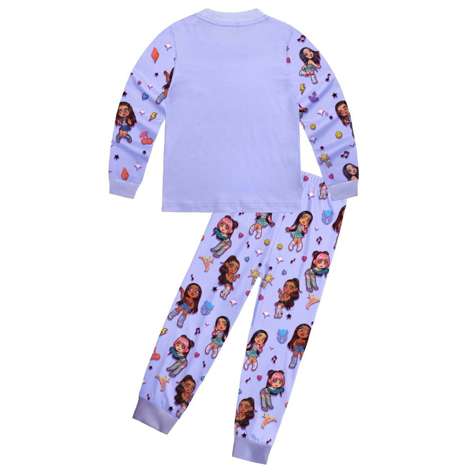2Pcs Girls KATSEYE T-shirt Tops Pants Outfit Pyjamas Set Nighwear ...