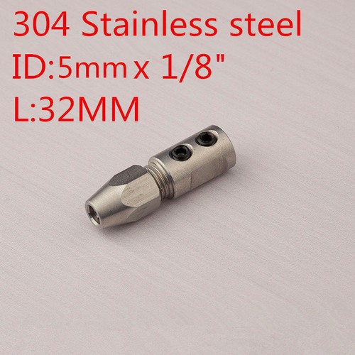 RC Boat Flex Collet Coupling for 5MM Motor Shaft sum 3.18MM Flex Cable ...