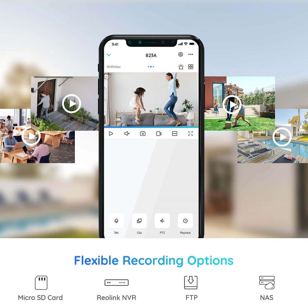 Reolink 4K PoE Outdoor Surveillance Security PTZ IP Speed Dome Camera ...