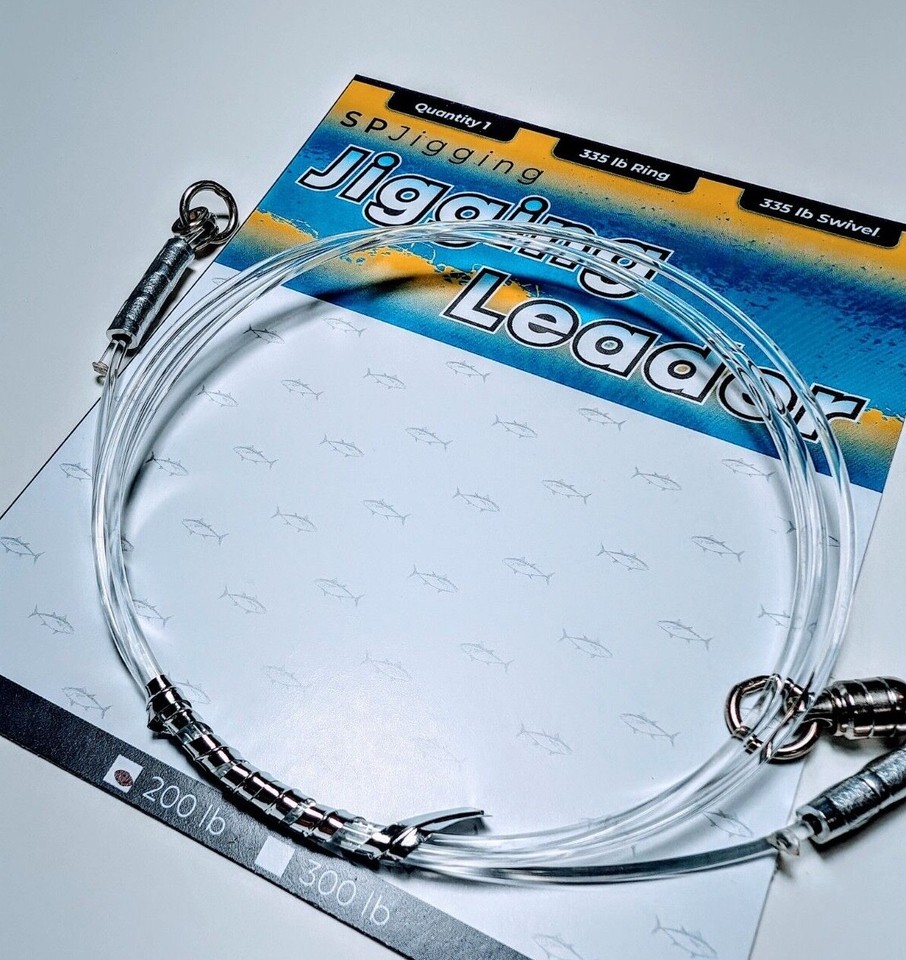 Premium 3' 200/300 lb. Jigging Bite Leader w/ Grommet | eBay